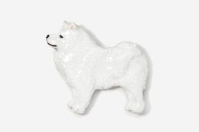 Samoyed Hand Painted Pin - George G. Harris' Wildlife Collection